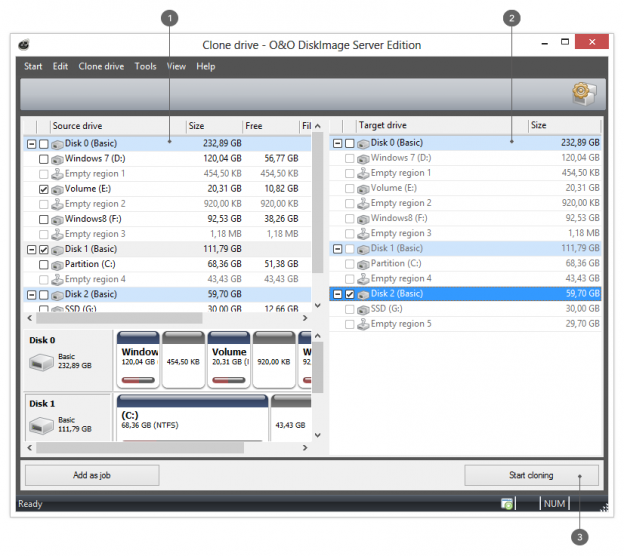Clone drives O&O Software