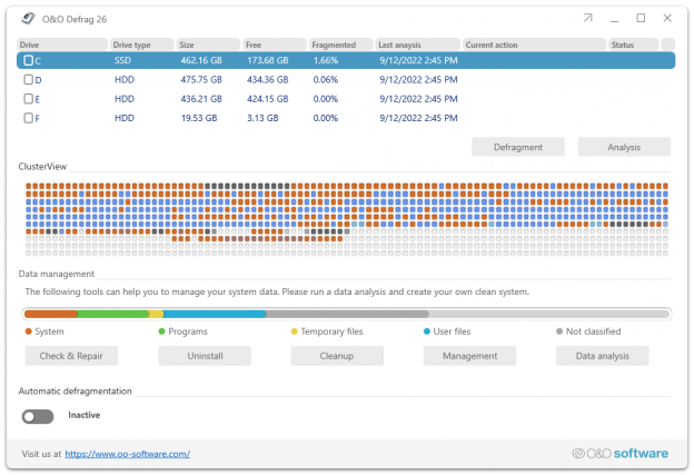 O&O Defrag 26 O&O Software