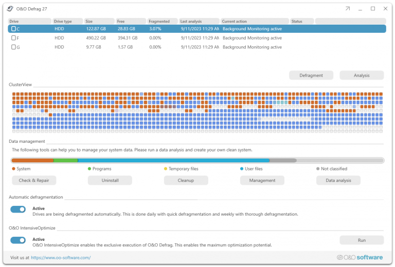 O&O Defrag 28 O&O Software