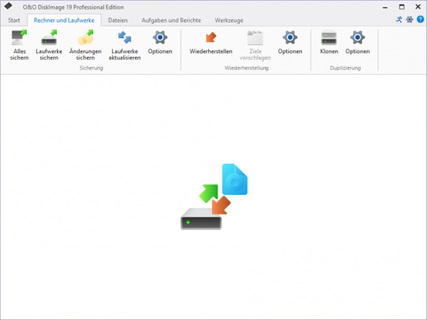 Drive imaging O&O Software